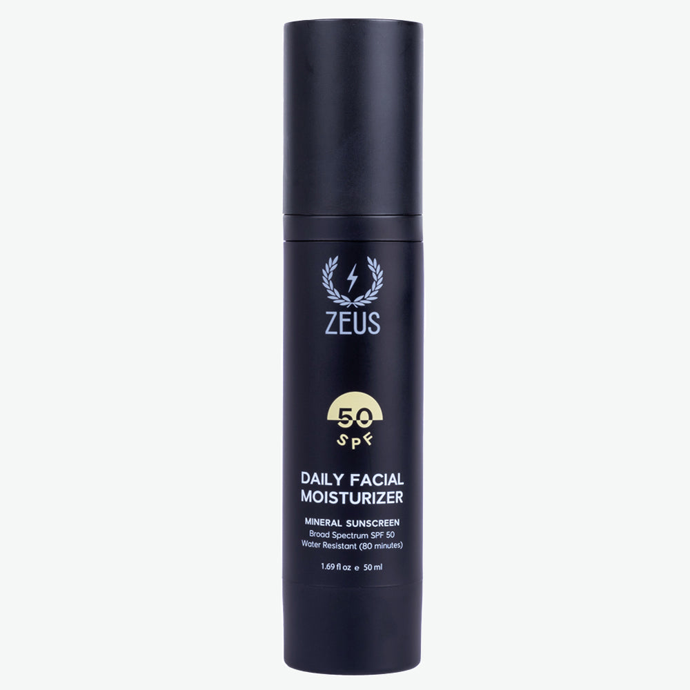 Daily Facial Moisturizer with SPF 50 – Zeus