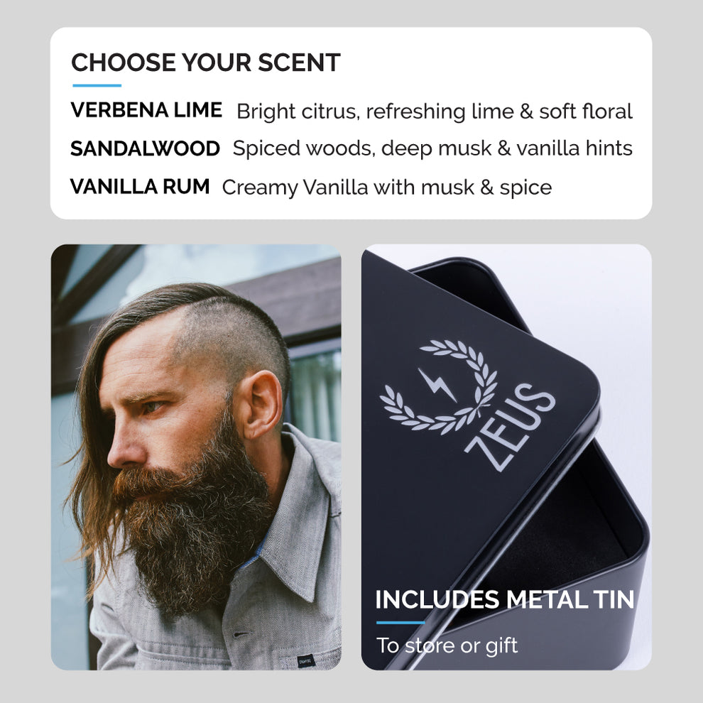 Zeus Everyday Beard Care Kit, Regular Oil | Zeus