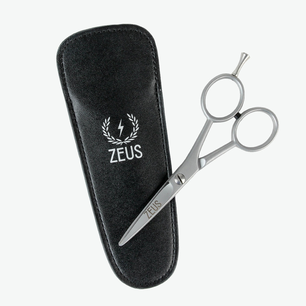 Zeus Handmade German Stainless Steel Scissors in Leather Pouch | Zeus